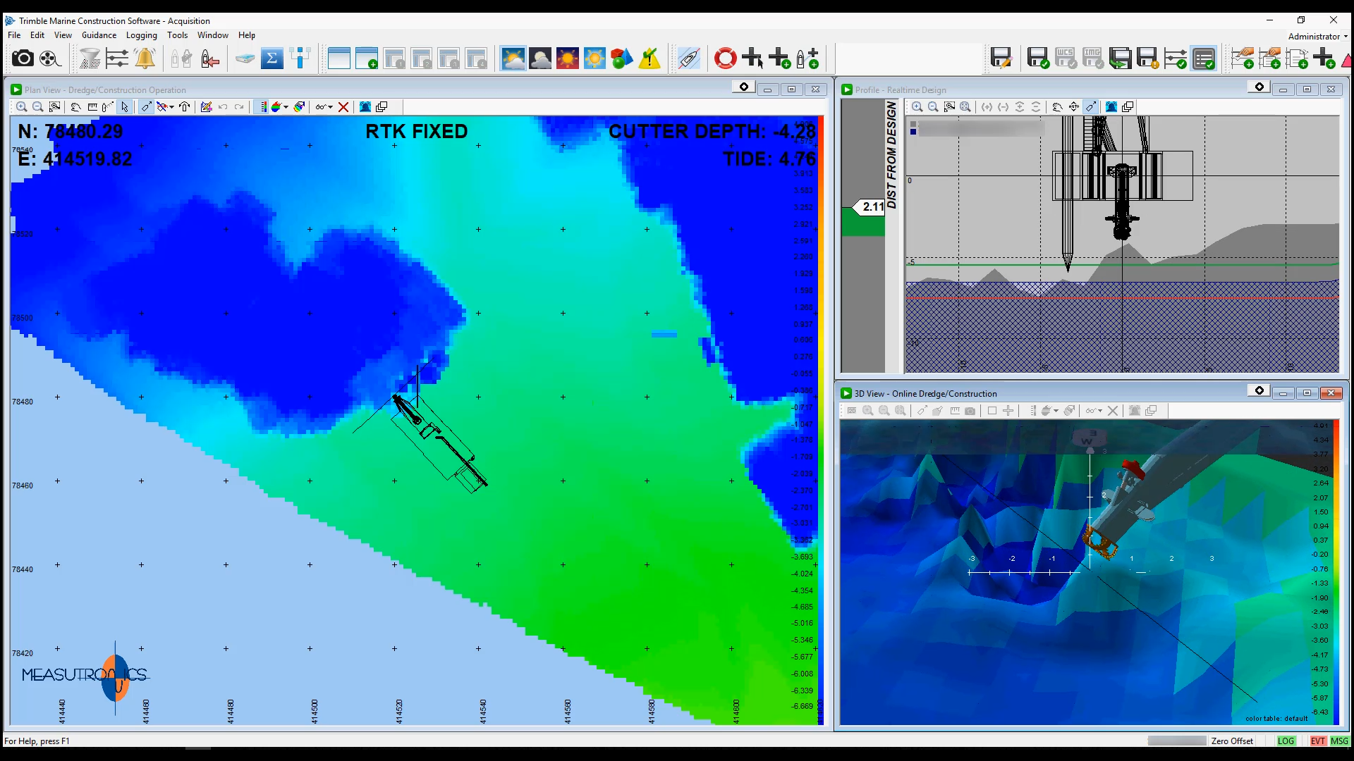 Trimble Marine Construction (TMC) Software | Measutronics